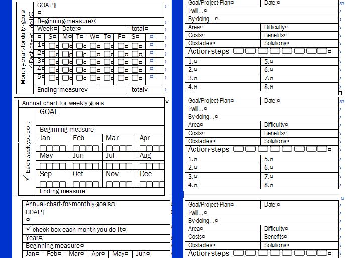 Goal Master List | Daily PlanIt