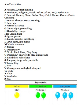 Choose the Best Recreational Activities | Daily PlanIt