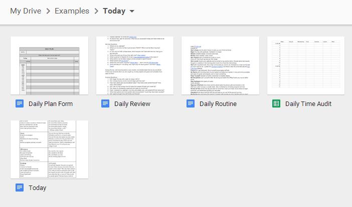 How I use Google Drive for Lists | Daily PlanIt